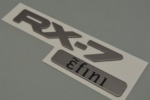 Mazda RX-7 Efini Rear Side Silver Emblem Decal Sticker FOR RX7 FC FD ...