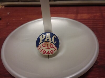 1949 C.I.O. PAC (Political Action Commitee) Pin | eBay