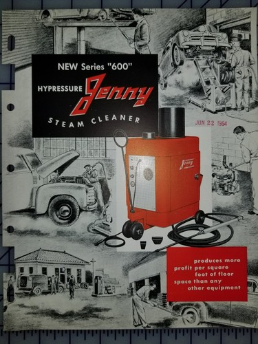 1954 Jenny Steam Cleaner Catalog Folder | eBay