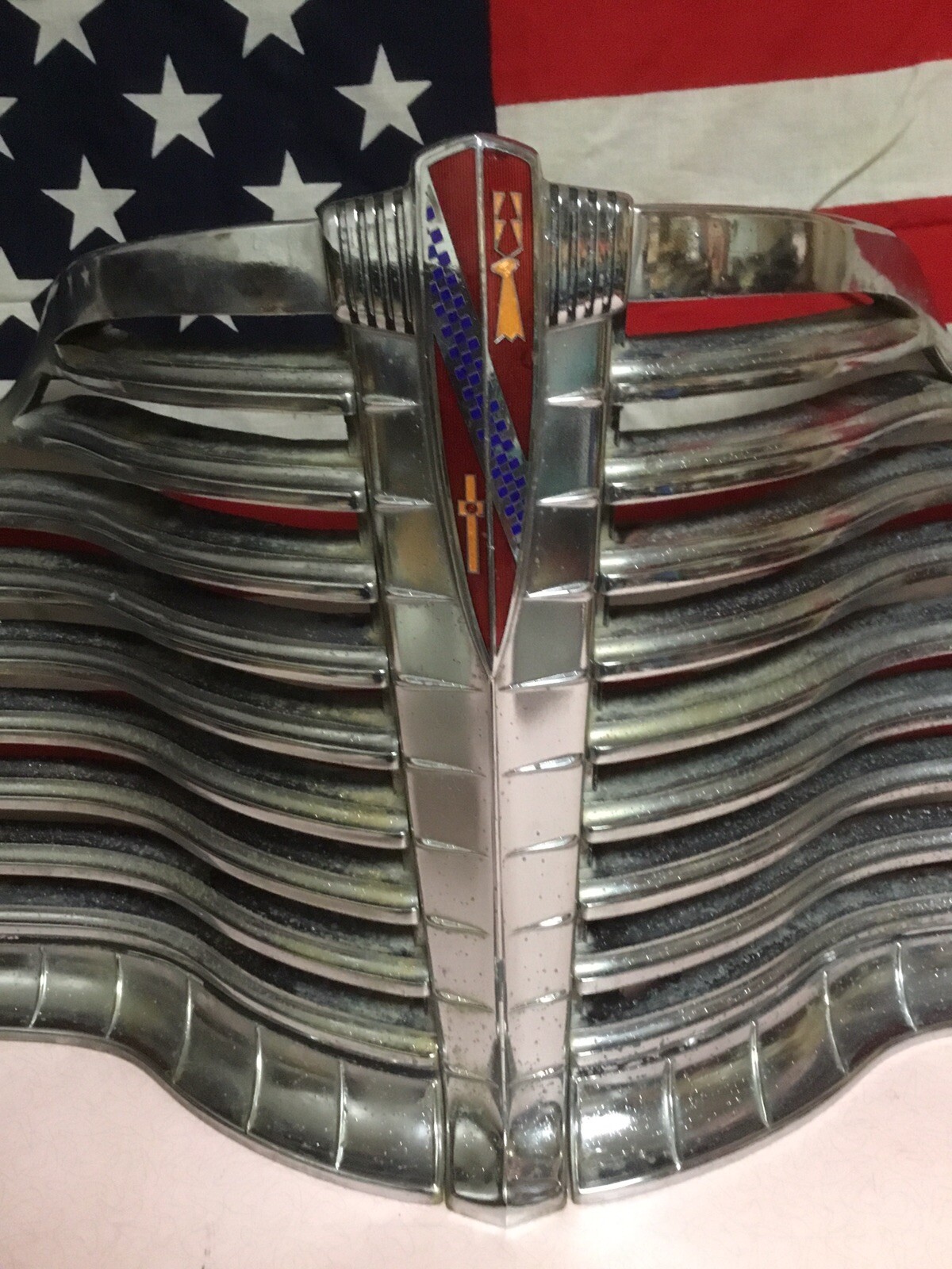 1941 Buick Roadmaster Special Front Grille With Enamel Emblem Rare ...