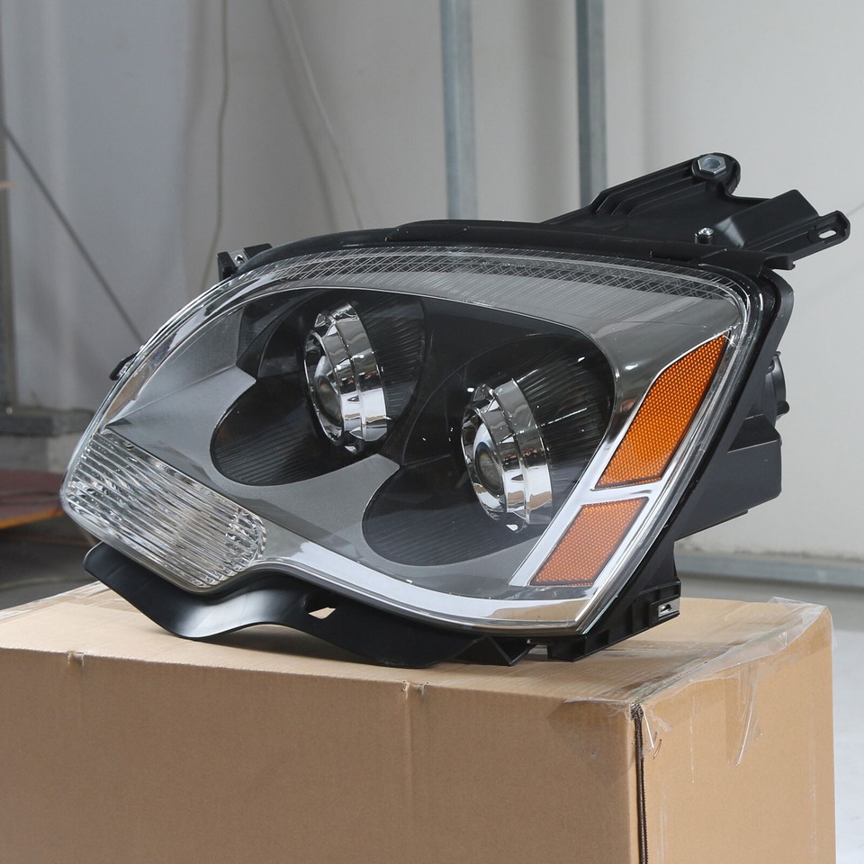 For 2007-2012 GMC Acadia Headlights Headlamps Assembly Pair Chrome ...