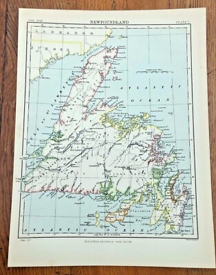 1900-Now - Map Of Newfoundland
