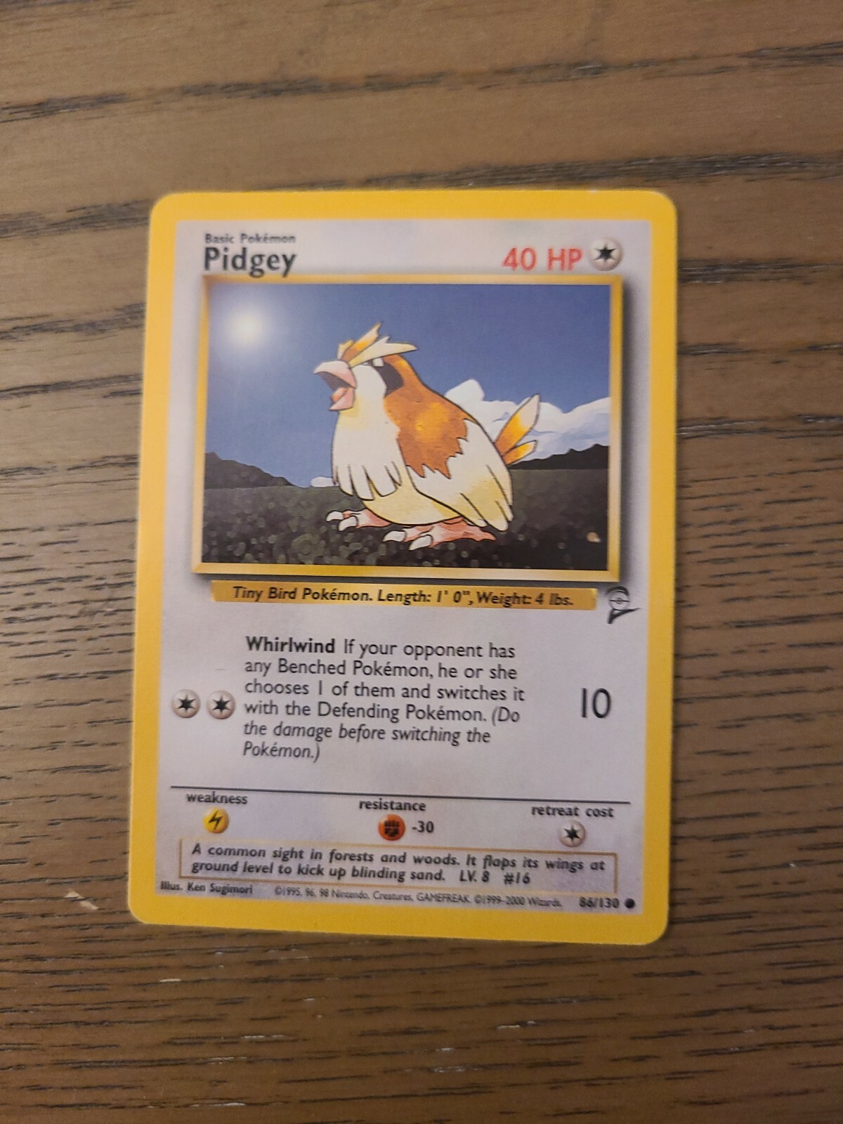 PIDGEY - Base Set 2 - 86/130 - Common - Pokemon Card - Unlimited ...