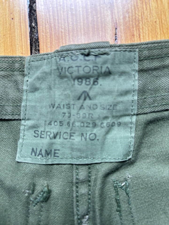 Australian Army 1980s Jungle Green Trousers | eBay