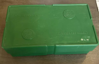 2-U.S. Mint Silver Eagle Green Monster Box - Empty w/2 Trays-.NO TUBELS ...