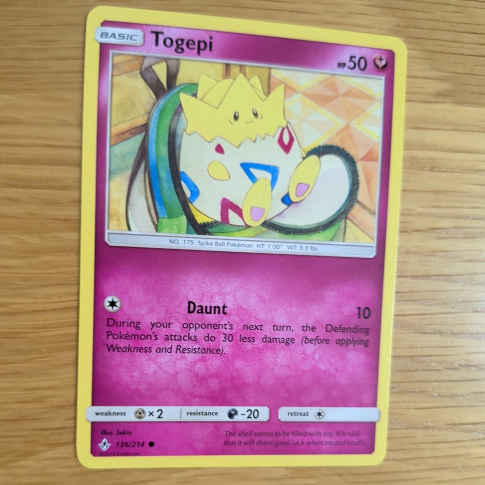 TOGEPI 136/214 POKEMON CARD (UNBROKEN BONDS SET) | eBay