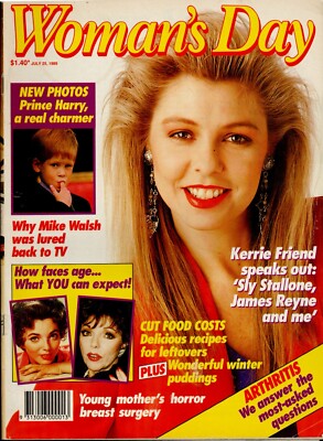 Woman's Day - Jul 25, 1989 - Kerri Friend, Liz Taylor, Harrison Ford ...
