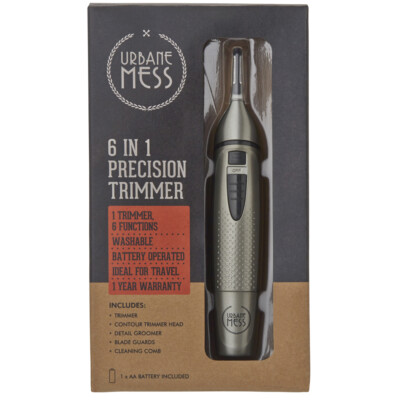 Urbane Mess 6-In-1 Personal Mens Body Hair Beard Trimmer Grooming Care ...