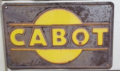 Vintage Metal Cabot Pumping Unit Sign 10x6 | eBay