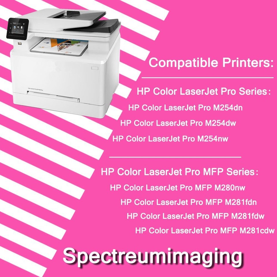 5P For HP LaserJet Pro M254dw M281cdw M281fdw MFP Color Toner CF500A ...