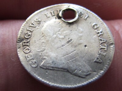 IRELAND IRISH ( 1805 RARE SCARCE ) 5 PENCE BANK TOKEN RARE SILVER COIN ...