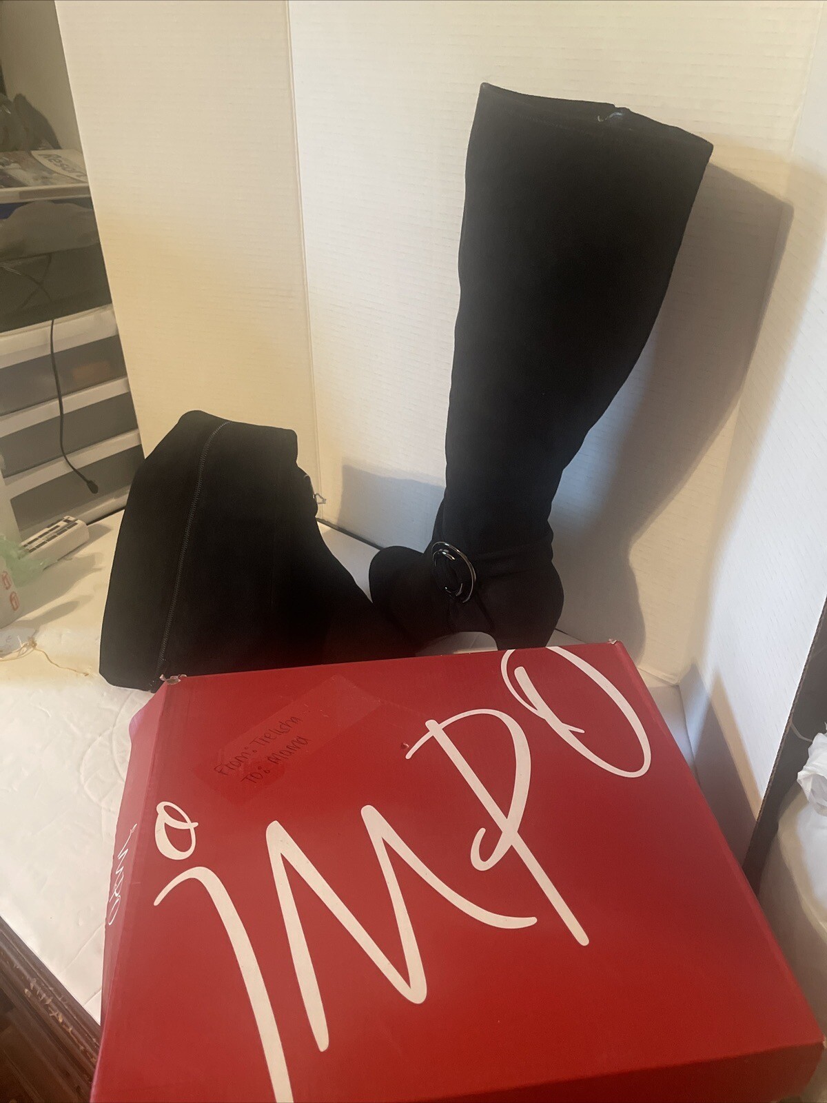 Impo Namora Boots Vegan Suede Black Women’s Size 12 New With Box Knee Tall Heel | eBay