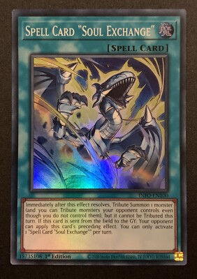 Spell Card: "Soul Exchange" - INFO-EN100 - Super Rare - Yugioh TCG | eBay