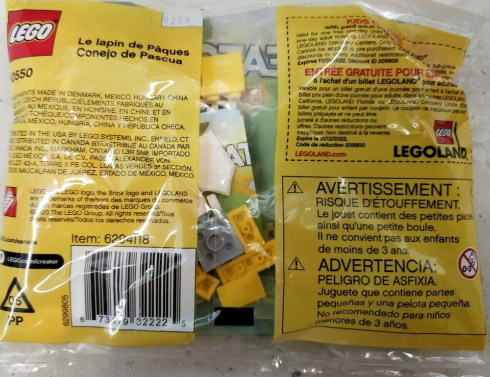 LEGO Creator 30550 Easter Egg Bunny Polybag BRAND NEW SEALED ...