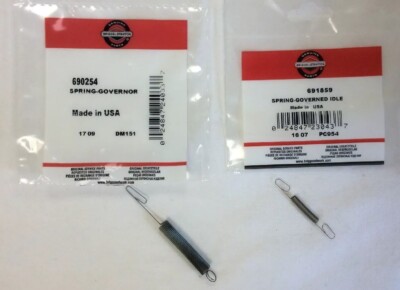 2 x GENUINE BRIGGS & STRATTON GOVERNOR SPRINGS 691859 & 690254 | eBay UK