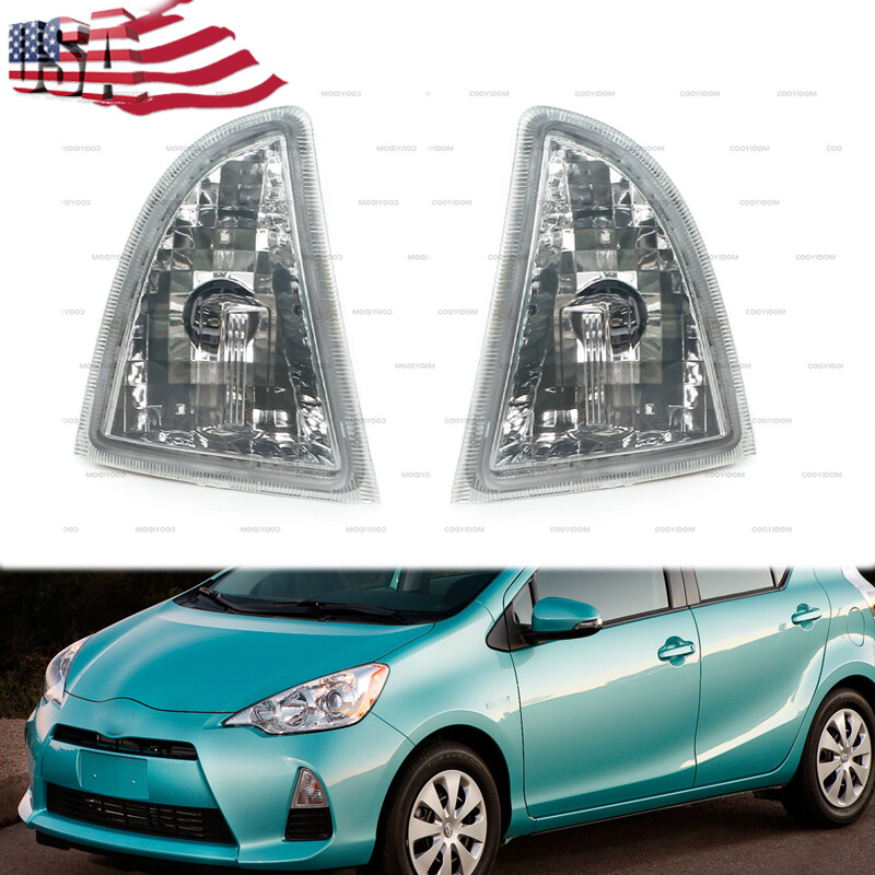 1 Pair Front Bumper fog lights US spot For TOYOTA PRIUS C CORNER 2012 ...