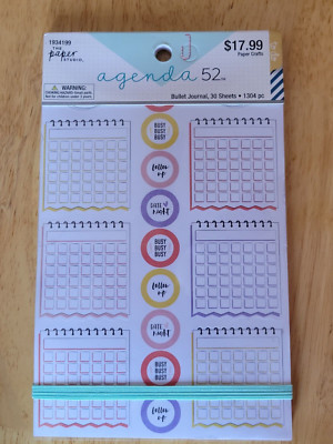 Agenda 52 Sticker Sheets- Bullet Journal | eBay