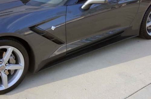 2014–2015 FITS: CHEVROLET CORVETTE STINGRAY C7 EXTENDED SIDE SKIRTS ...