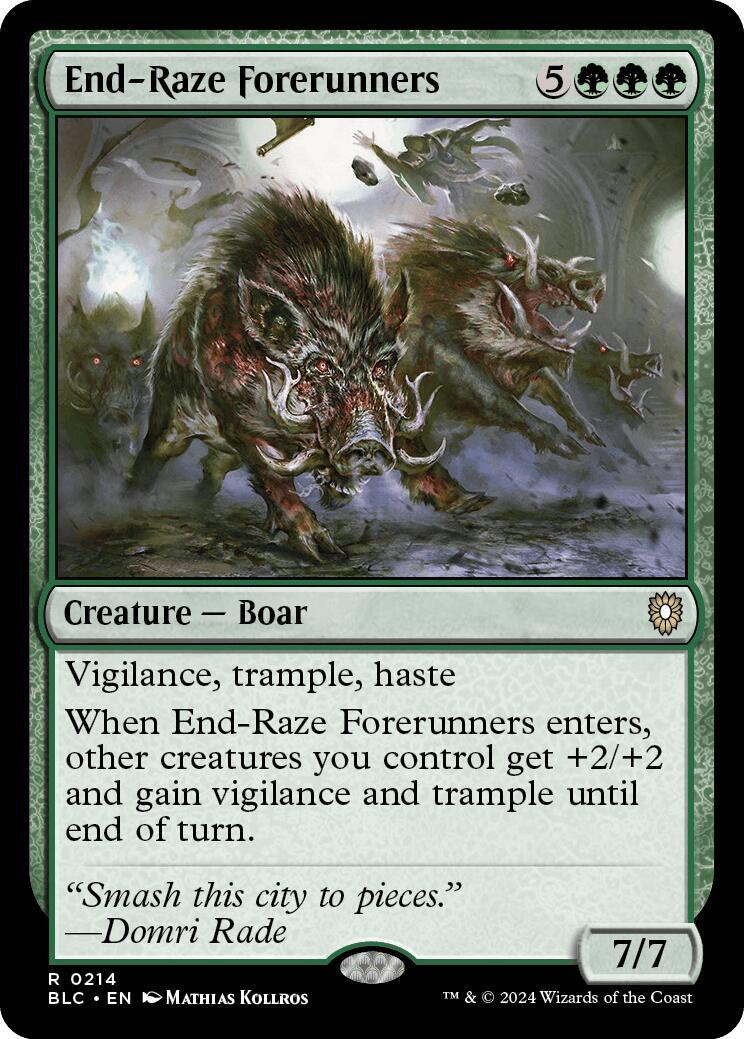 End-Raze Forerunners Commander: Bloomburrow Regular for sale online | eBay