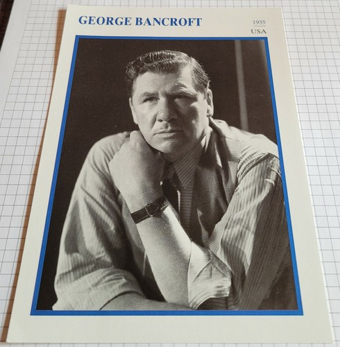 Schauspieler GEORGE BANCROFT | Portrait | Star-Foto / Sammelbild-Karte ...