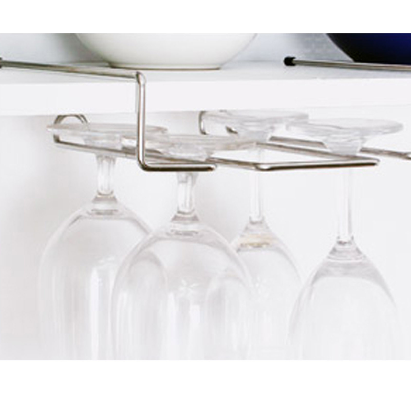 Hanging Wine Glass Rack Drinking Glasses Storage Holder Mounted on the ...