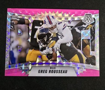 2025 Panini Mosaic - Bang! Greg Rousseau #14 Mosaic Pink Fluorescent ...