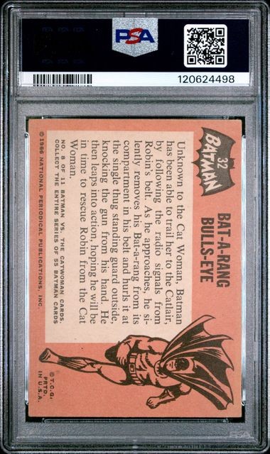 1966 Batman Black Bat #32 Bat-A-Rang Bulls-Eye PSA 3 VG | eBay