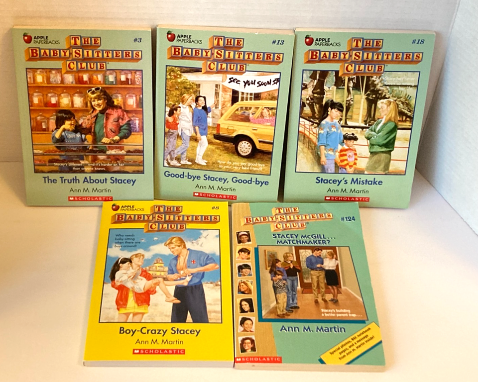 Babysitters Club Stacey Book Lot (5) Vintage and 2021 Reprints LIKE NEW ...