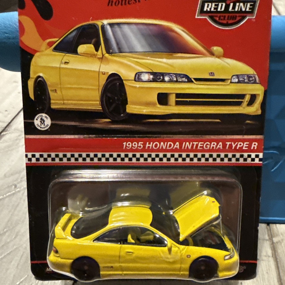 2024 HOT WHEELS RLC RED LINE CLUB 95 HONDA INTEGRA TYPE R YELLOW JDM ...