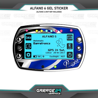 Praga style Alfano 6 Gel Kart Lap Timer Sticker | eBay UK