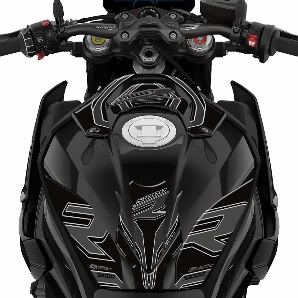 For 2019-2024 BMW S1000R 3D Gel Full Fuel Tank Protector Pad Cover ...