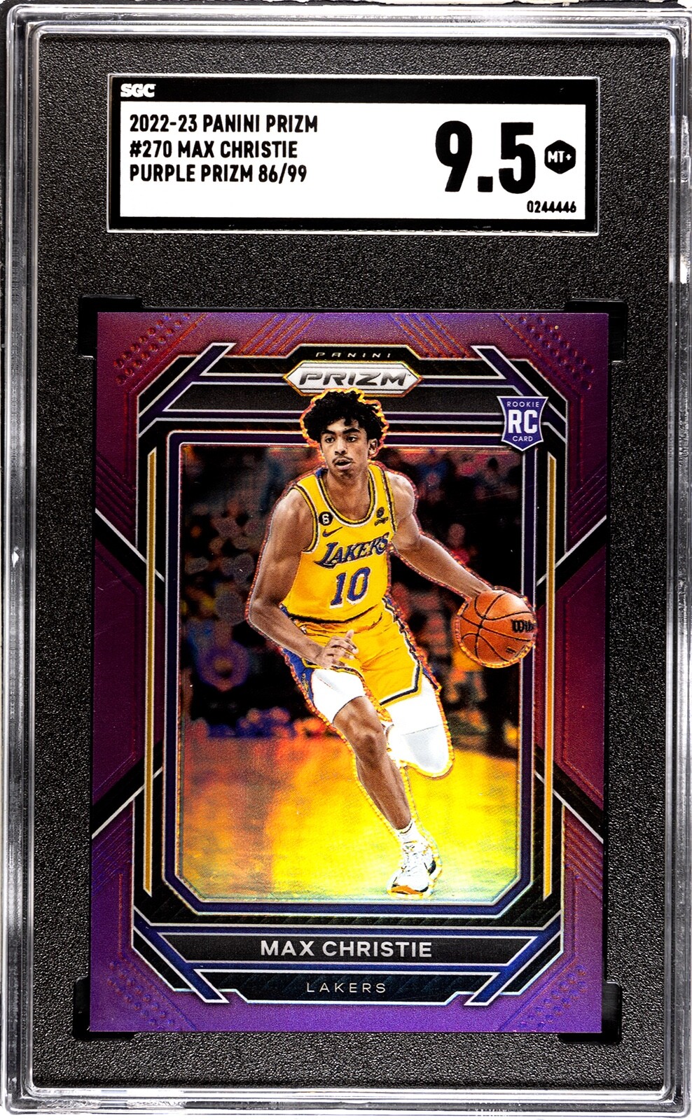 2022-23 Panini Prizm - Max Christie #270 Purple Prizm /99 (RC) for sale ...