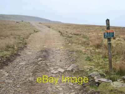 Photo 6x4 The track up to Windegg Arkle Town The sign gives information ...