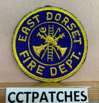 VINTAGE EAST DORSET, VERMONT FIRE DEPARTMENT PATCH | eBay