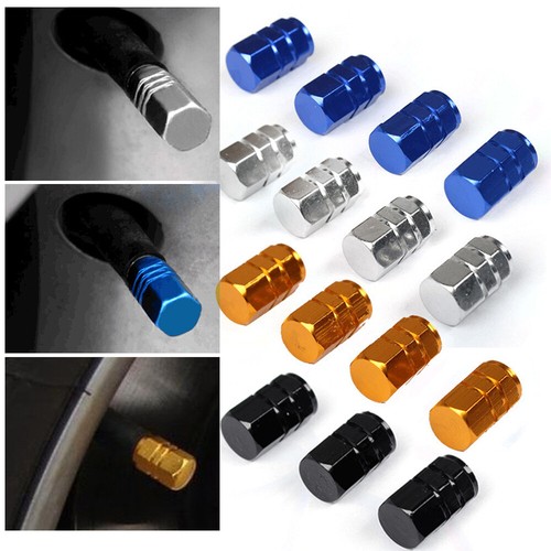 4pcs Car Wheel Tyre Tire Rim Air Valve Stem Cap Dust Cover Universal ...