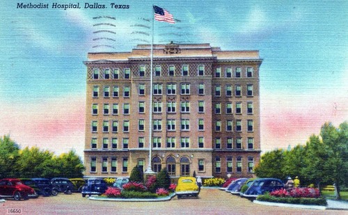 Methodist Hospital Dallas Texas Classic Cars Posted Vintage Linen Post ...