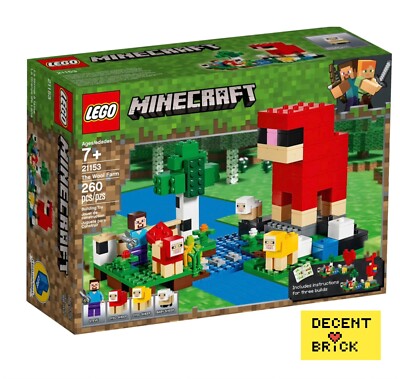 LEGO MINECRAFT THE WOOL FARM 21153 RETIRED SET NEW AND SEALED AU seller ...