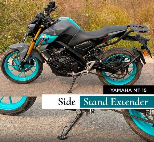 "SIDE STAND EXTENDER, BLACK" FIT FOR YAMAHA MT 15 | eBay Australia