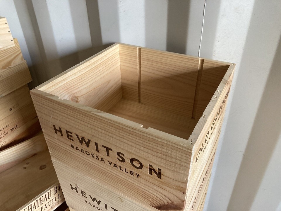 Wooden Wine Box Crate - CLEARANCE BOXES - Hamper, Projects. Storage ...