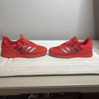 NEW ADIDAS DROPSET 3 Bright Red Core Black TEXTILE Training Shoes ...