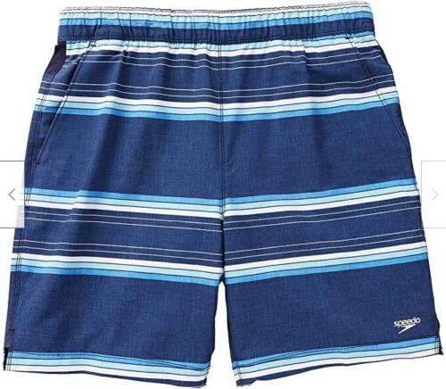 Speedo Mens Hydro Volley Swim Shorts (Speedo Peacoat Stripe, Small 30/ ...