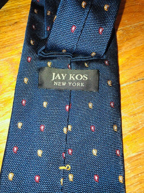 Jay Kos Silk Mens Neck Tie Necktie Blue Pokka Dotted | eBay