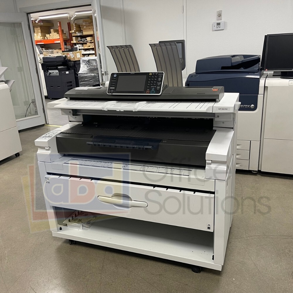 Ricoh MP W6700 36 Inch B&W Wide Format Printer Scanner 2 Roll Feeder ...
