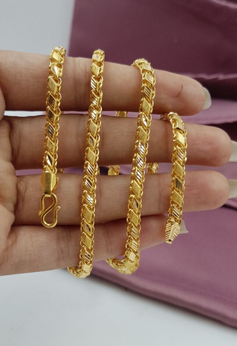 Dubai Handmade Chain 22K Hallmark Sign Coimbatore Chain Necklace Unique ...