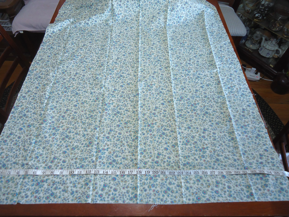 Antique Feed Sack Flower Calico Cotton Fabric 36"W x 43"L | eBay UK