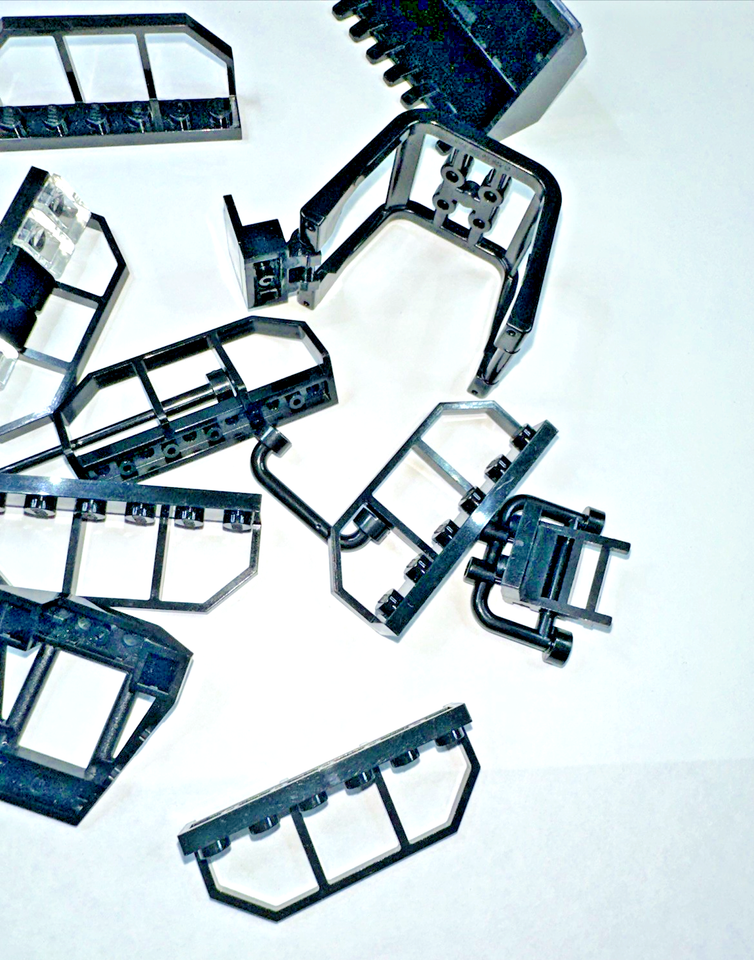 Lego Bulk Lot of Assorted Black Tractor Truck Vehicle Machinery Parts ...