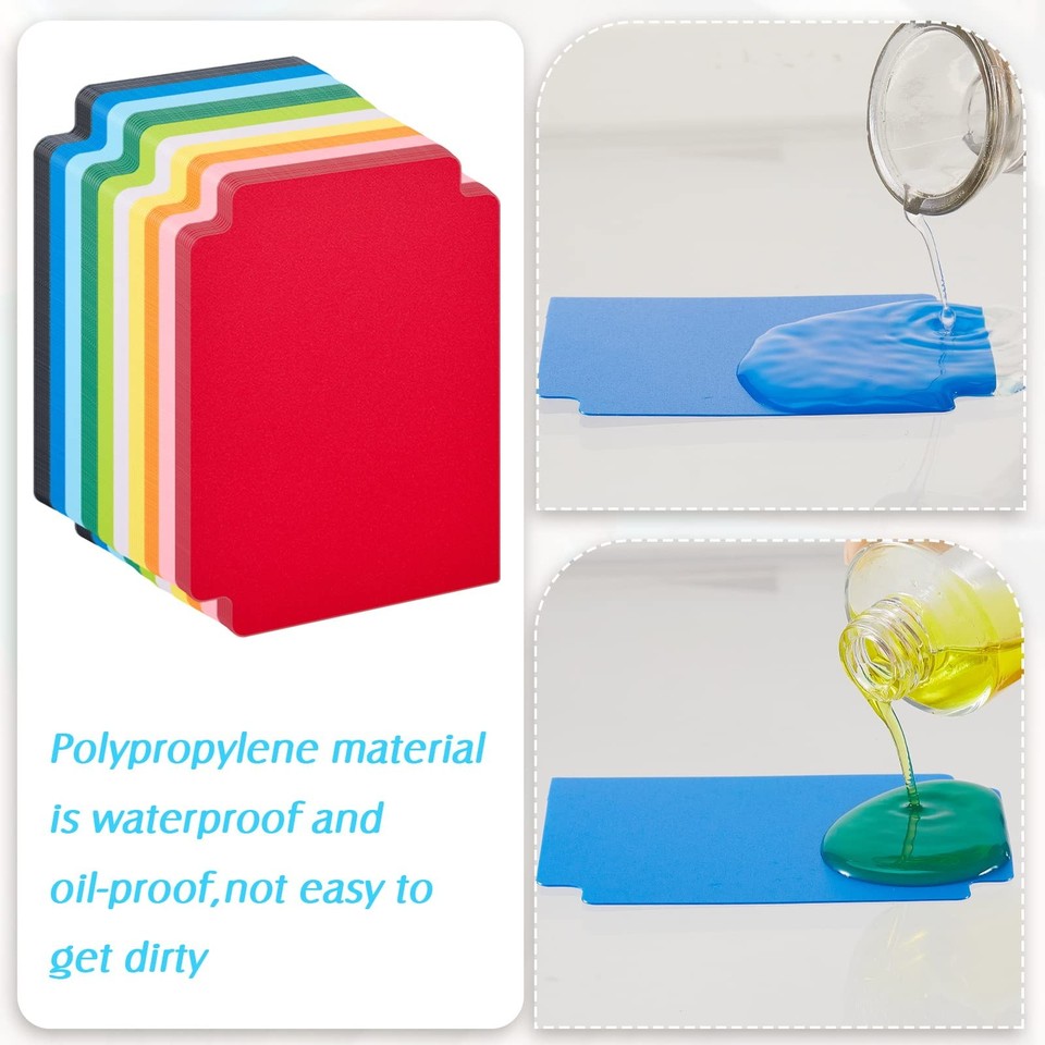 Trading Card Dividers Multicolor Card Page Dividers Frosted Plastic ...