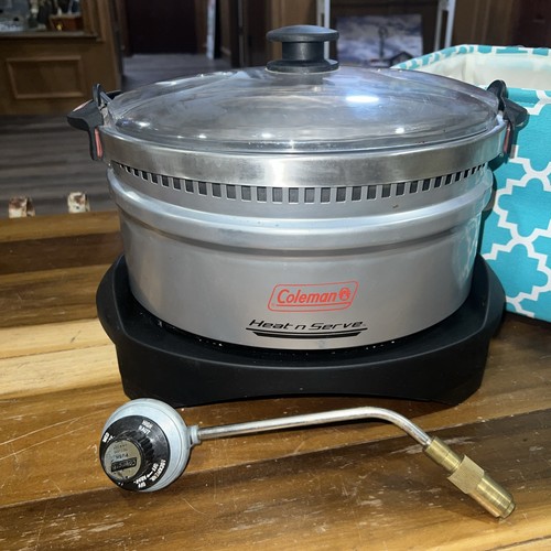 Coleman Heat N Serve Propane Slow Cooker 9935-Camping Picnic Portable ...