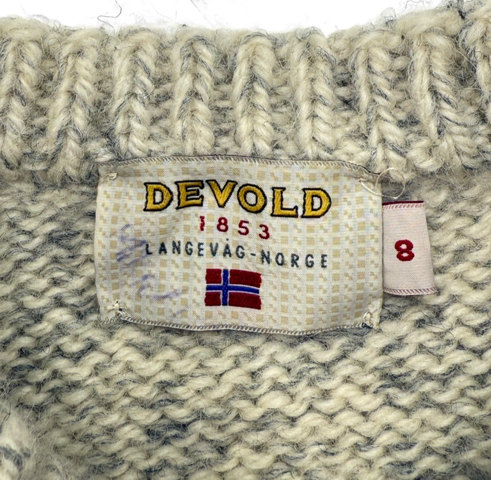 Vintage Devold Women 100% Wool Jumper Sweater Size 8 - XS/S | eBay