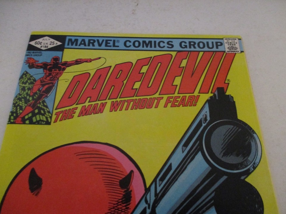 Daredevil Comic Book #184 Frank Miller Punisher Marvel 1982 Grade NM+ 9 ...